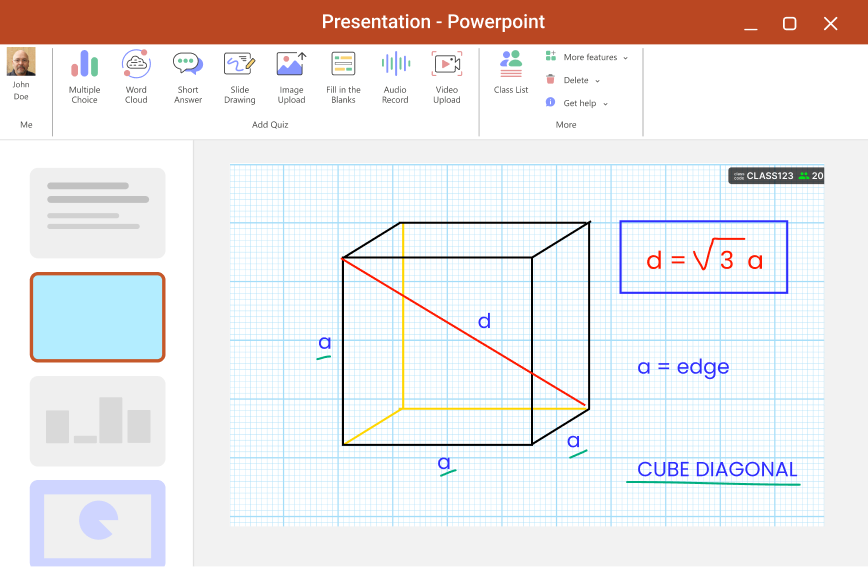Whiteboard In PowerPoint ClassPoint