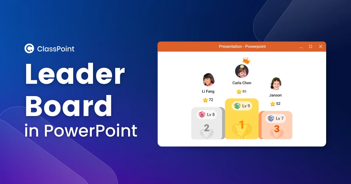 Leaderboard in PowerPoint | ClassPoint