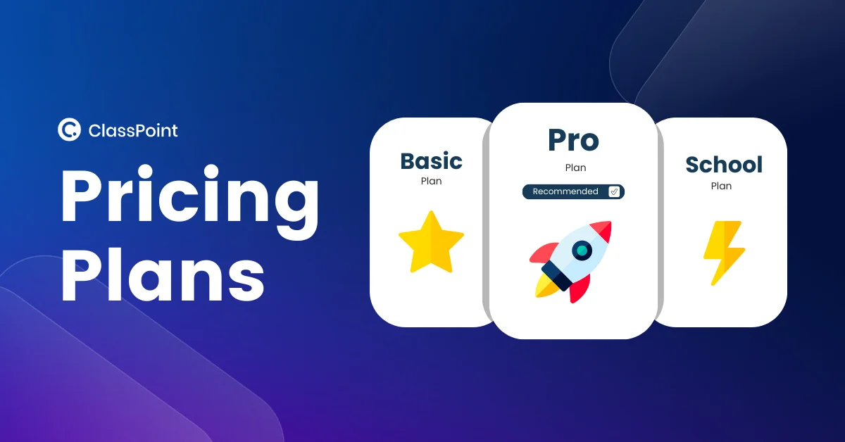 Pricing and Plans | ClassPoint